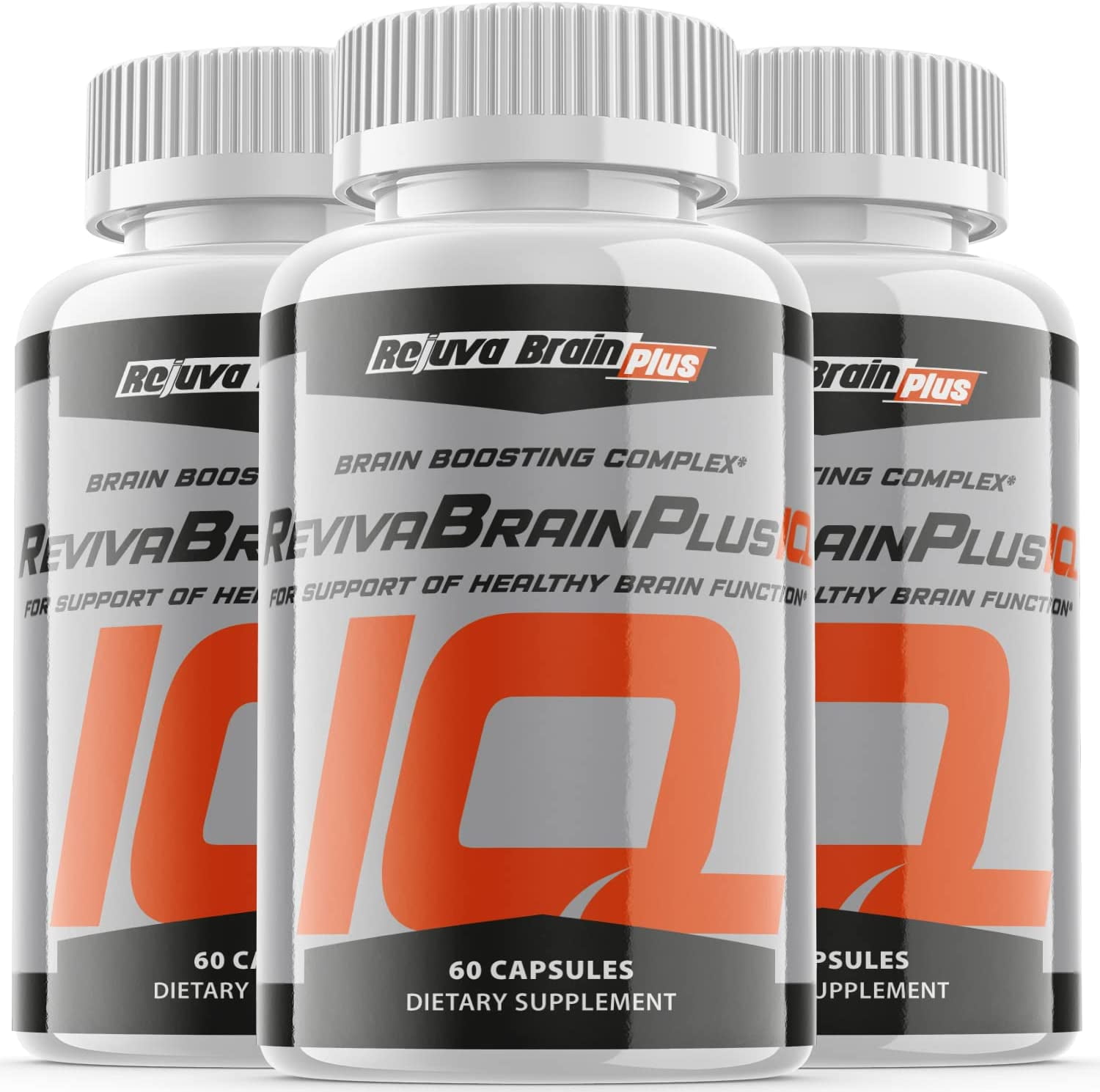 (3 Pack) Reviva Brain Plus IQ Rejuva - Dietary Supplement for Focus ...
