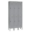 Global Industrial 254128GY 12 x 18 x 36 in. Double Tier Infinity Locker ...