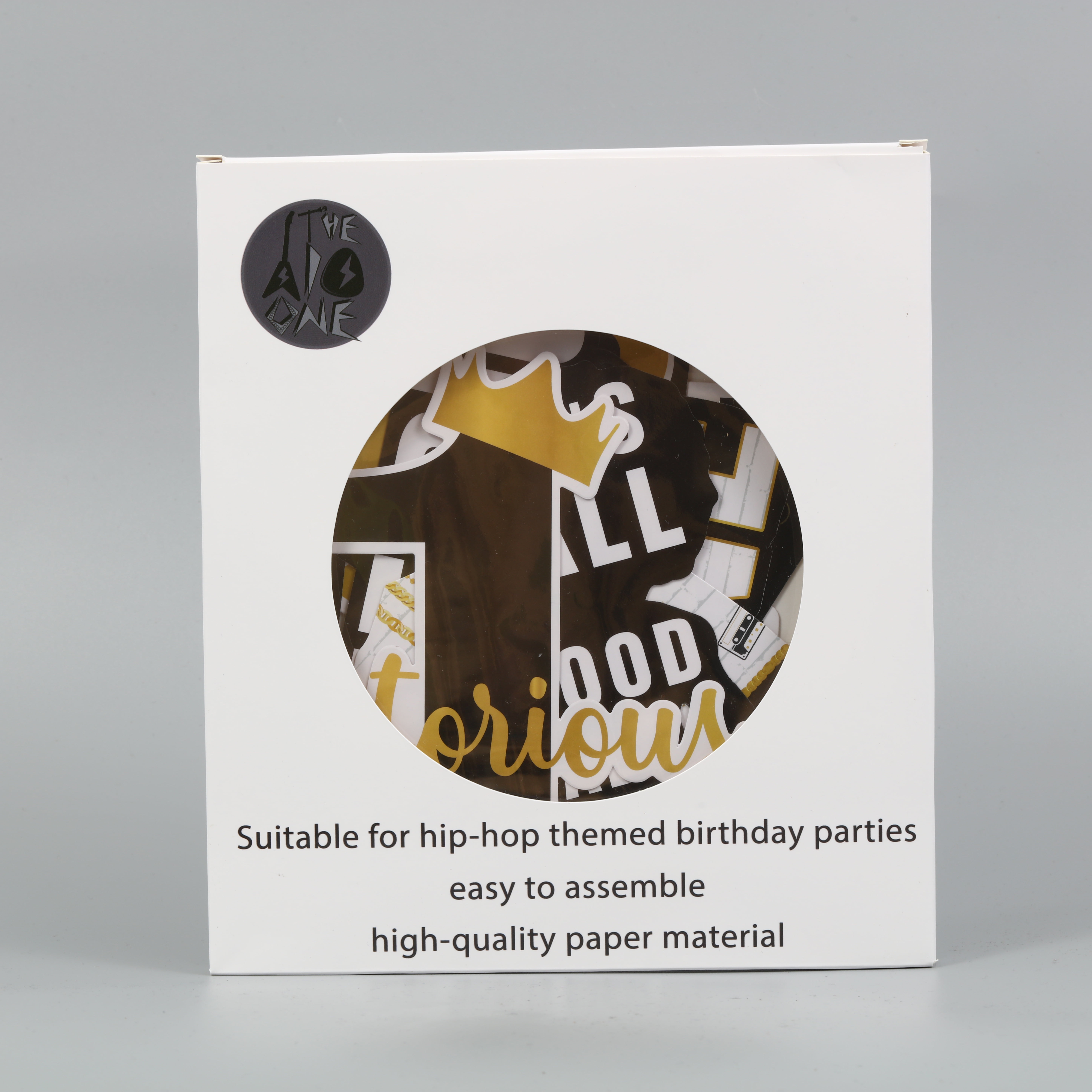 THE BIG ONE 24pcs The Notorious One Table Centerpieces Hip Hop 1st ...