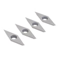 20pcs Carbide Cutter Inserts Set for Wood Lathe Turning Tools, 4 Shapes ...