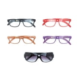 Joy Mangano 10Pc Reading Glasses Set with Leather-Wrapped Arms & UV ...