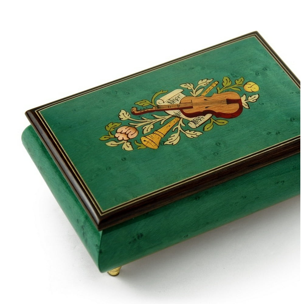 MusicBoxAttic - Brilliant Handcrafted Mint Green Musical Instrument ...