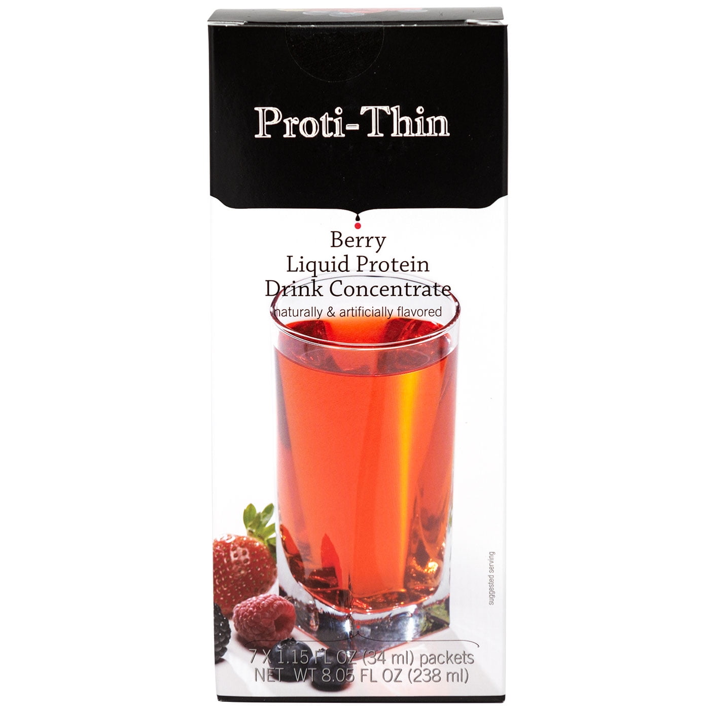 Proti-Thin - High Protein Liquid Concentrate - Low Calorie - Berry - 7 ...