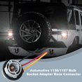 1156 1157 LED Bulb Socket High Temperature Resistant For Brake Signal ...