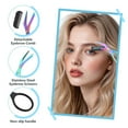 2 in 1 Eyebrow Scissors with Comb, Precision Stainless Steel Eyebrow ...