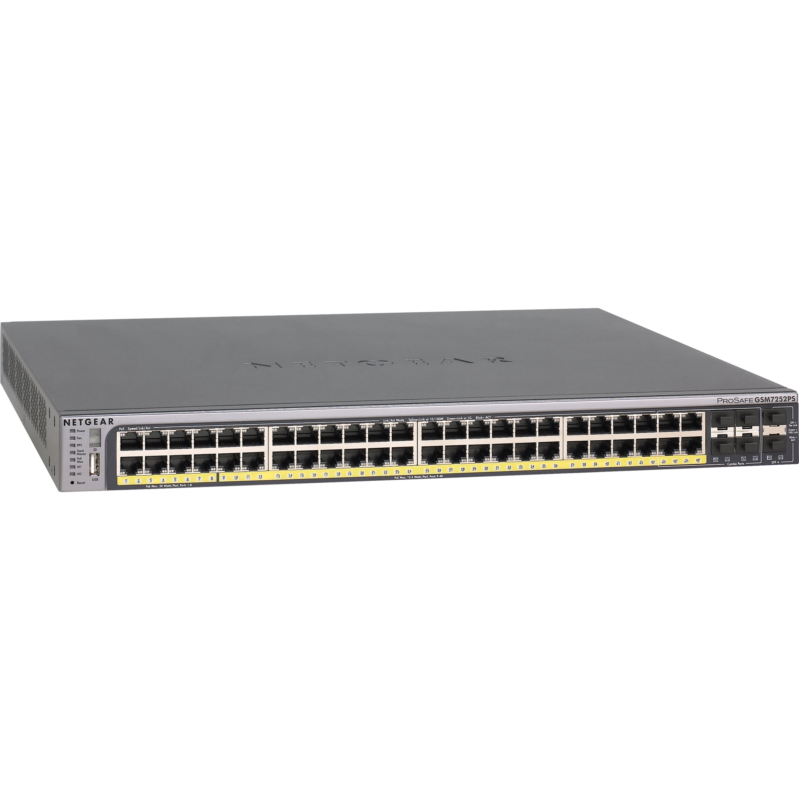 Netgear ProSafe GSM7252PS Stackable Ethernet Switch - Walmart.com
