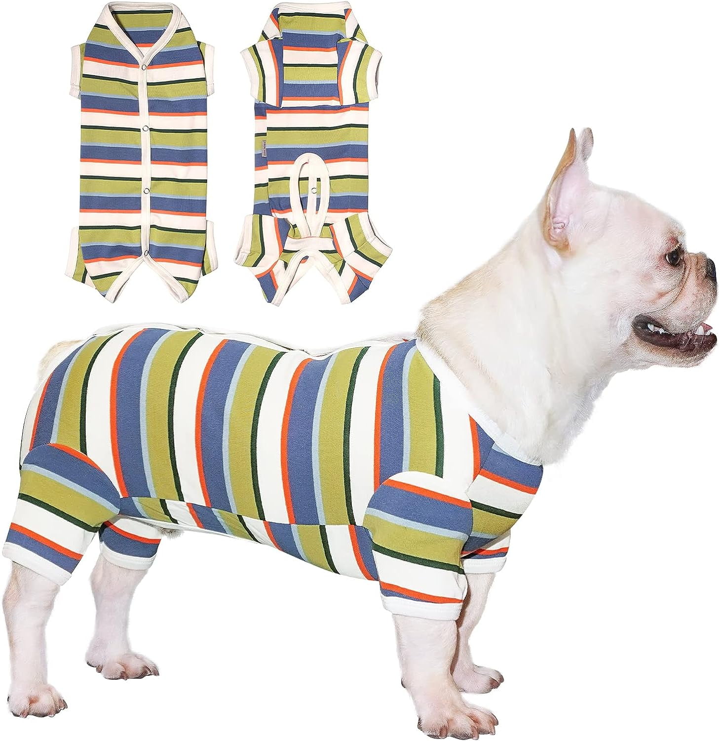 TONY HOBY Colorful Pajama, Dog Pjs for Small Medium Dogs Cats Jumpsuit ...