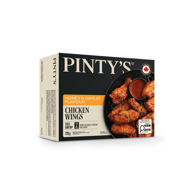 Pintys Honey and Garlic Flavoured Chicken Wings, Seasoned, Cut-up ...