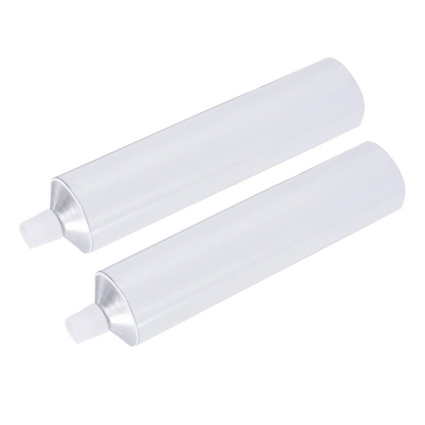 Uxcell 180ml Aluminum Empty Paint Tubes Unsealed with Needle Cap 2 Pack ...