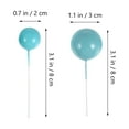 NUOLUX Cake Topper Ball Picks Cupcake Balls Balloon Dessert Toppers ...