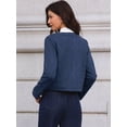 DARING DIVA Women's Collarless Long Sleeve Outerwear Faux Suede Jacket ...