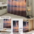 Bathroom Shower Curtain Summer Beach Sunset Waterproof Shower Curtains ...