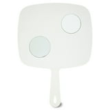 Equate Large Hand Face Mirror Also with 3X and 5X Magnification, White ...