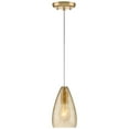 Possini Euro Design Portico Gold Mini Pendant Lighting 5" Wide Modern ...