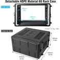 6U Rack Case Standard 17" Depth, 19" Rackmount Flight Cases, Watertight ...