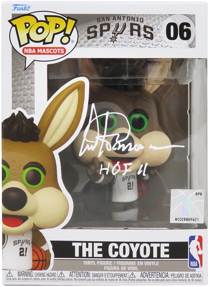 Artis Gilmore Signed San Antonio Spurs The Coyote Mascot Funko Pop #6 w ...