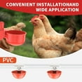 NUAHRHY 16pcs Chicken Feeders Poultry Waterer Watering Cup Tees Fitting ...