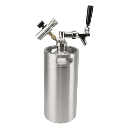 Growler Tap System, 60PSI Gauge Beer Keg Growler 3.6L Keg for Beer ...