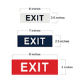 Basic EXIT Door / Wall Sign - Dark Brown - Small - Walmart.com