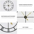 40 Inch Extra Large Modern Wall Clock, Oversize Rustic Round Nearly ...