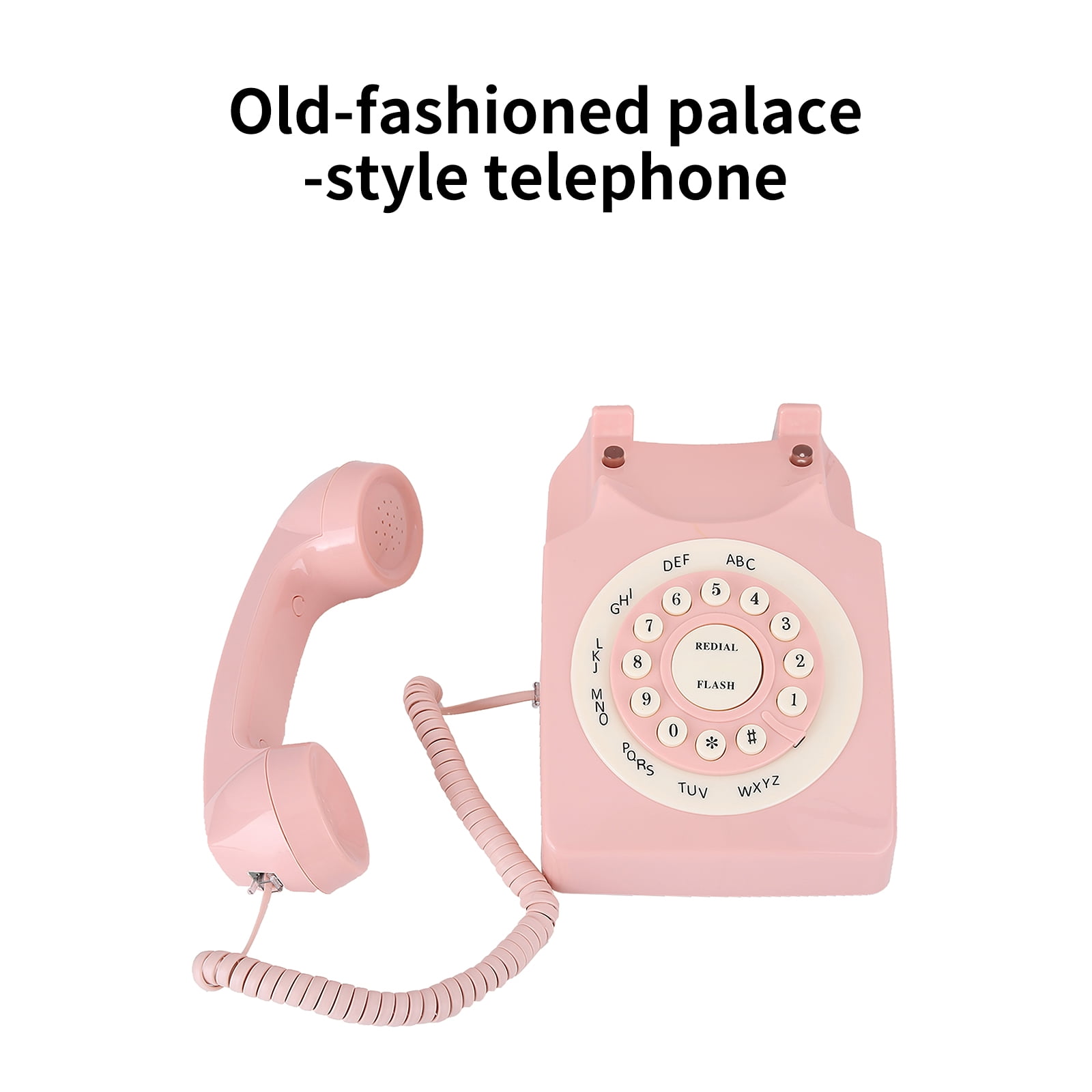 Buy ALLOMN Retro Telephone Plastic Classic Vintage Telephone Wired ...