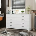 8 Drawers Dresser with Charging Station Modern Chest of Drawers Storage ...
