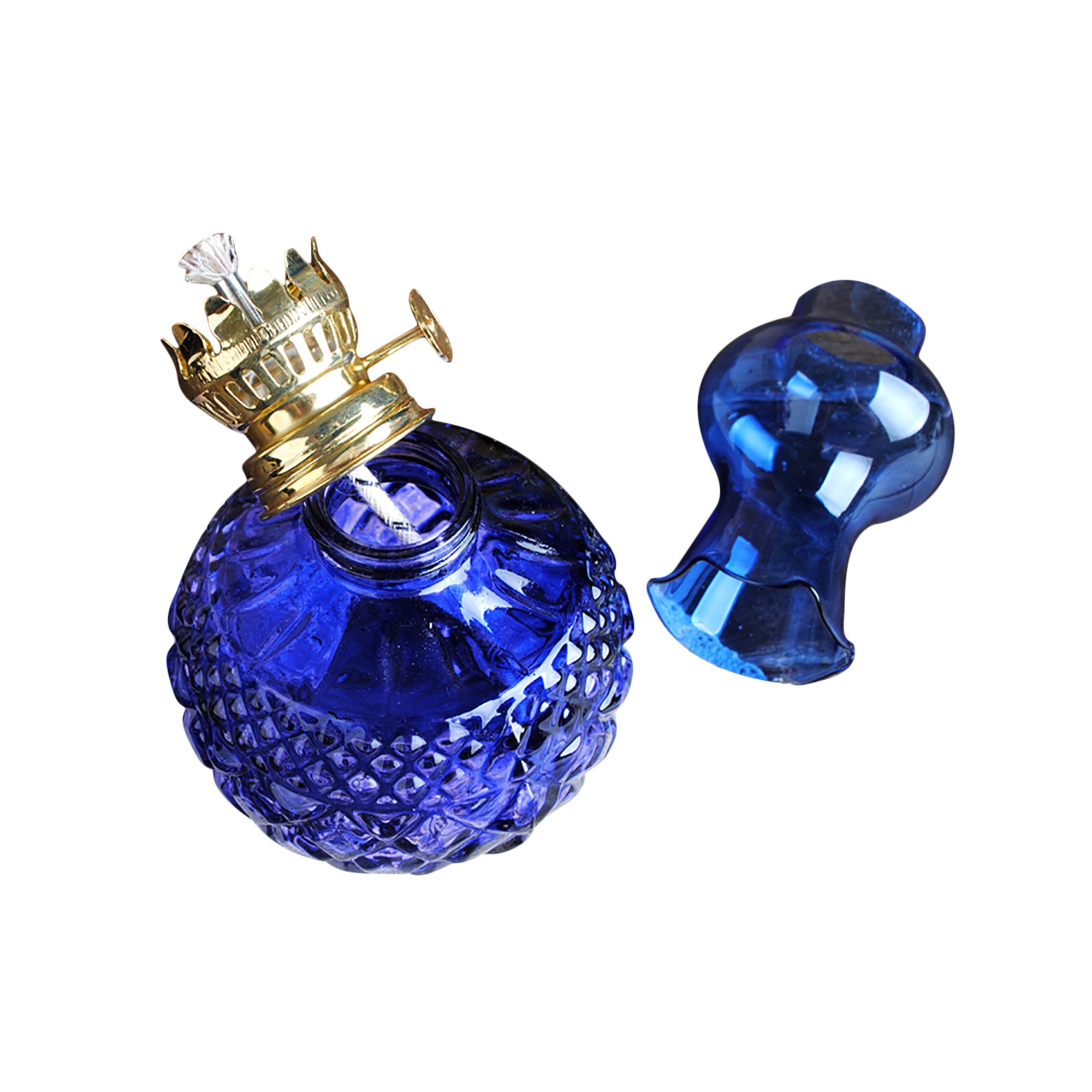 Buy Bagilaanoe Indoor Oil Lamp Classic Oil Lamp with Clear Glass ...