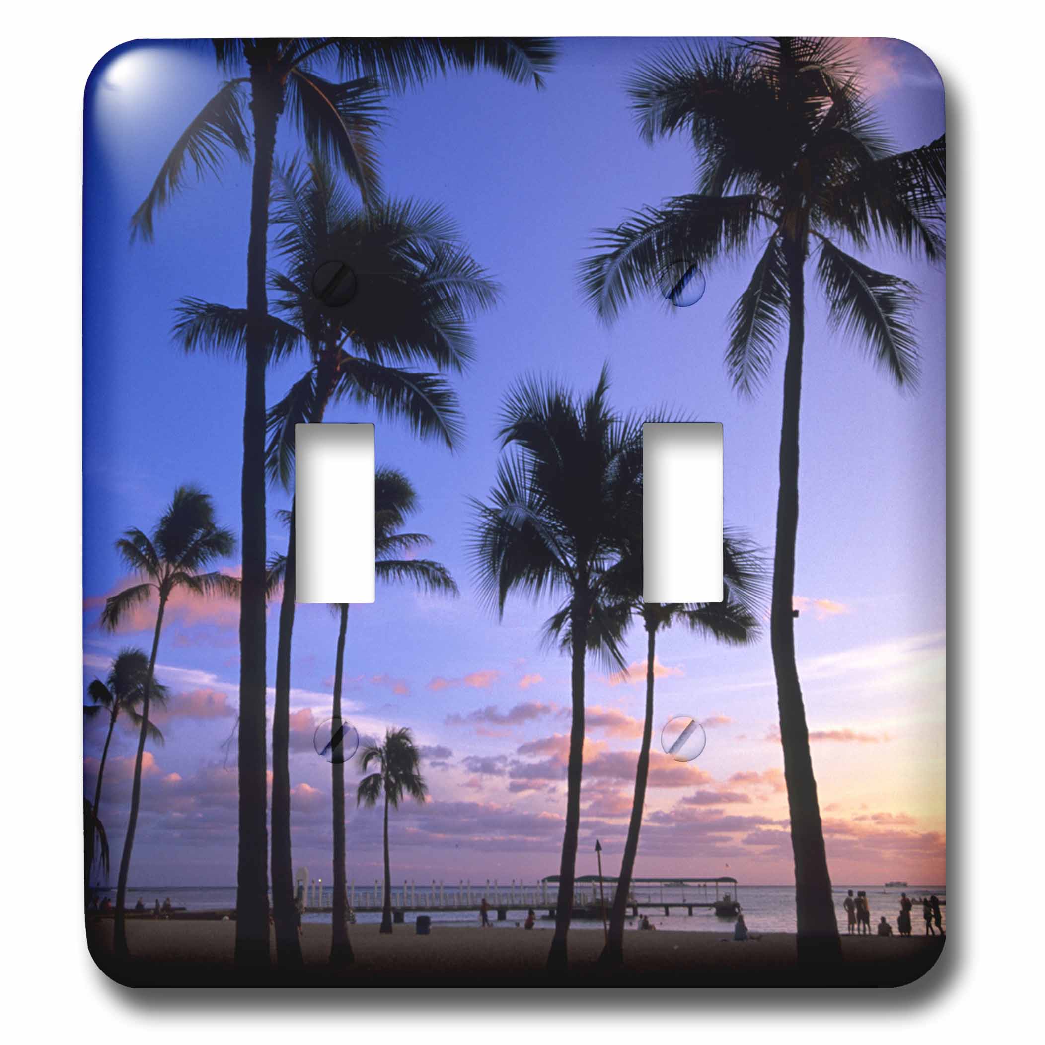 Sunset on Waikiki beach Oahu, Hawaii, USA - US12 MDE0010 - Michael ...