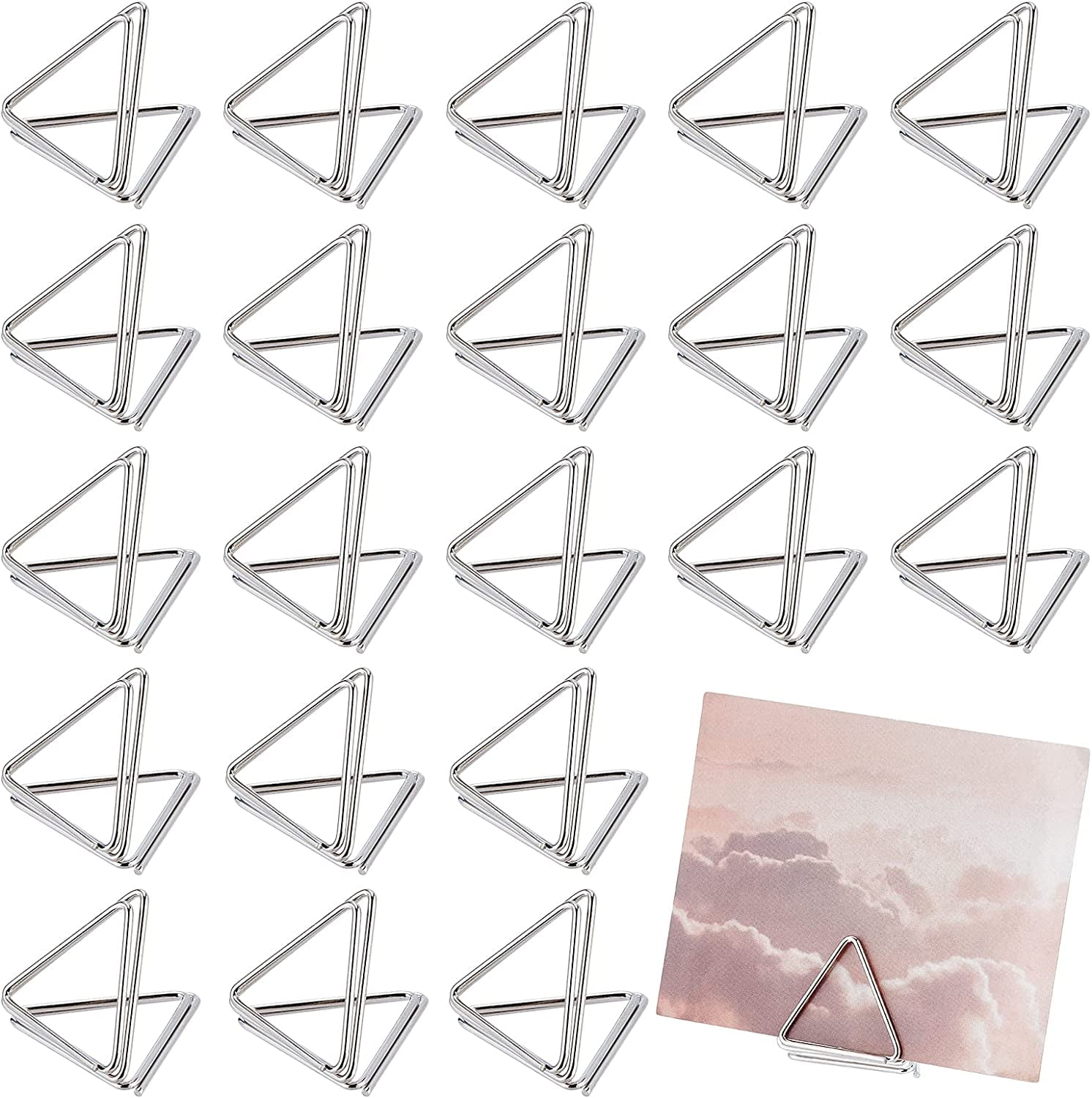 36pcs Mini Place Card Holders Cute Table Card Holders Triangle Shape ...
