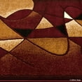 Allstar Rugs Allstar Distressed Modern Swirl Design Rug Burgundy 7' 9 ...