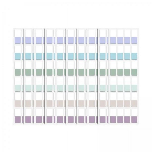 3xColor Sticky Index Tabs Etiquetas Memo 4 Hojas Para Office 4x240pcs ...