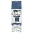 Rust-Oleum Chalked Ultra Matte Spray Paint 12 oz, Coastal Blue 6pk ...