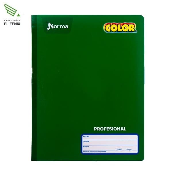 Cuaderno Norma Color Cosido Profesional Raya 100 Hojas Verde Norma ...