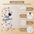 4FT Arch Backdrop Covers, Happy Graduation Wedding Arch Cover Stretchy ...