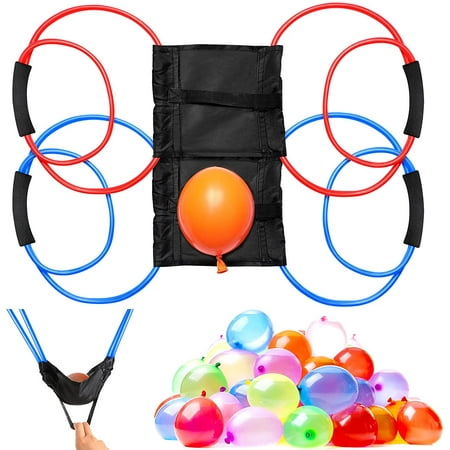 NETSENG2 Pieces Water Balloon Launcher 500 Yard with 500 Balloons, 2-3 ...