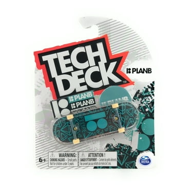 Tech Deck Pro Series Plan B Finger Board - Foam Grip Tape, Authentic Mini Skateboards, Storage ...