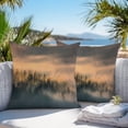 Abstract Pine Trees Outdoor Pillow Covers 24x24 Inch Throw Pillow ...