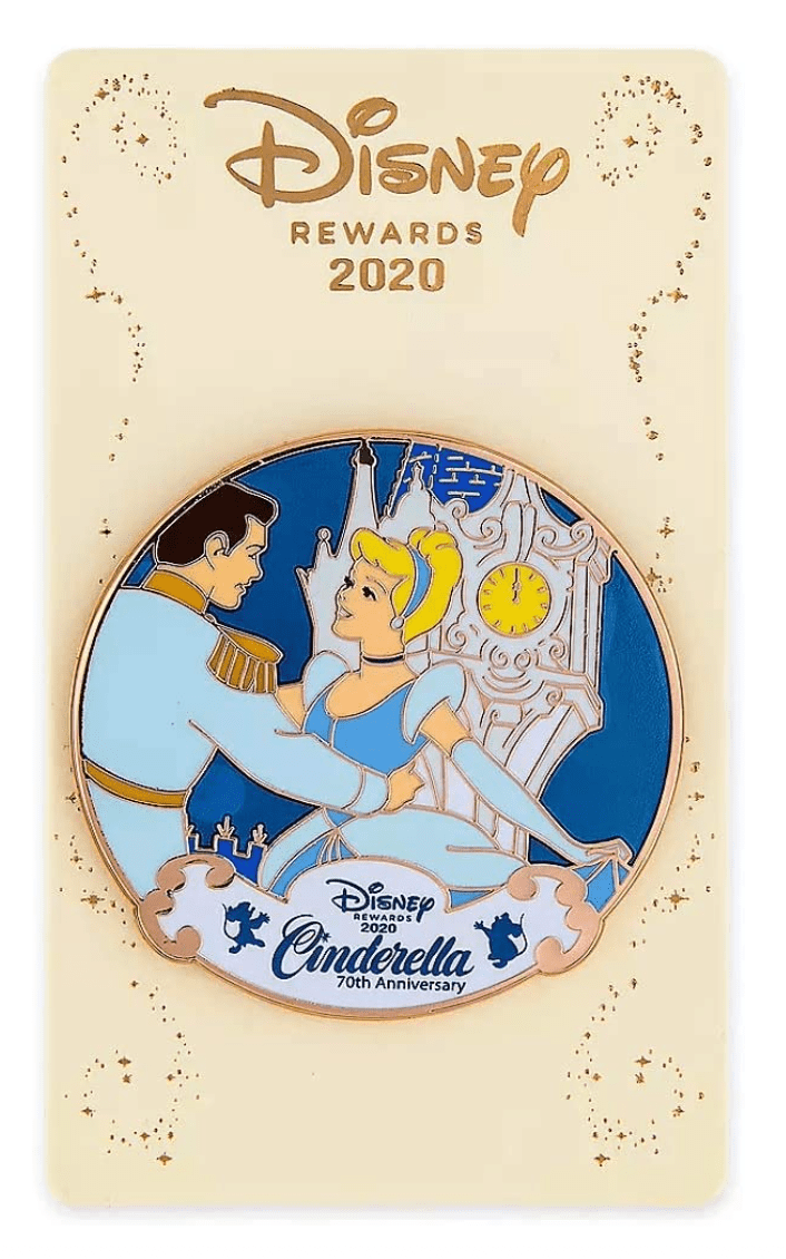 Disney Parks Rewards 2020 Cinderella 70th Anniversary Pin New With Card ...