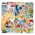 50 Mediterranean Aesthetic Decals Reusable Waterproof Stickers for ...