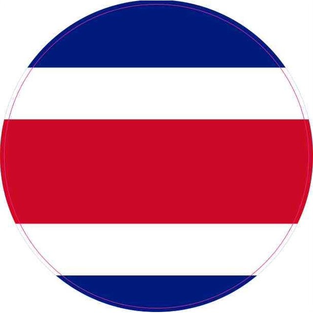 4inx4in Round Costa Rica Flag Sticker Vinyl Vehicle Decal Travel Stickers - Walmart.com
