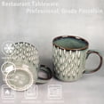 16 Ounces Coffee Mugs, Ceramic Coffee Mugs with Texture Patterns for ...
