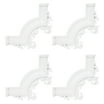 For 15" Wide Shutters, Clear Polycarbonate Mounting Brackets for PVC ...