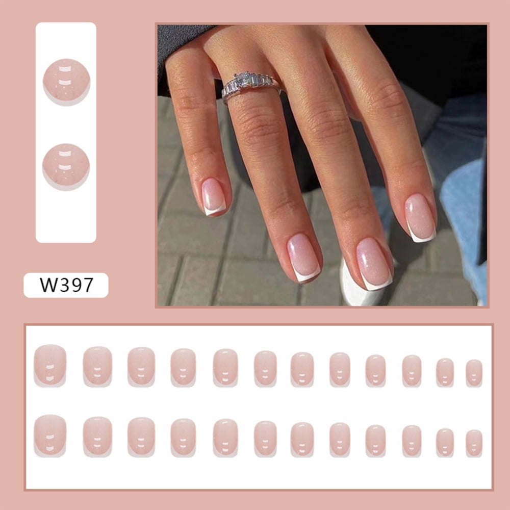 Simple Pink Acrylic Nails