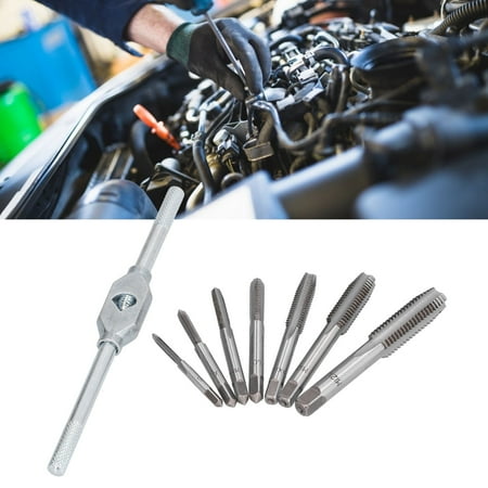 Cergrey Metric Plug Tap,Metric Thread Machine Taps,Tap Wrench Set ...