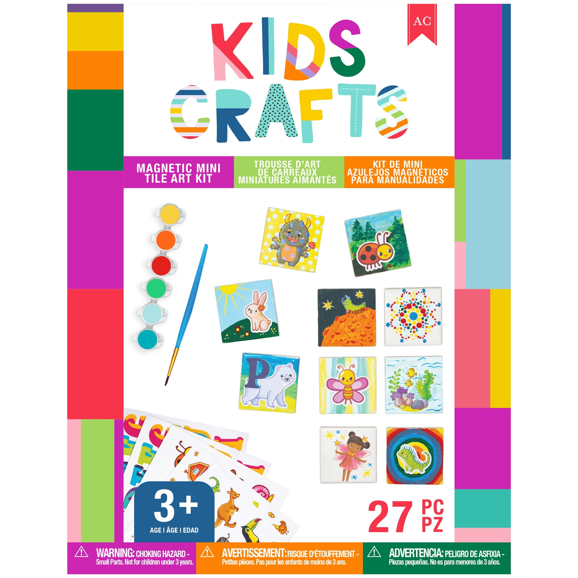 American Crafts Kids Magnetic Mini Tile Art Kit - Walmart.com