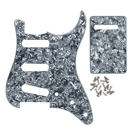 IKN SSS 11 Hole Strat Guitar Pickguard Tremolo Cavity Cover Backplate ...