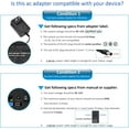 Power Supply Adapter AC/DC 12V 2A for Security Camera CCTV/DVR/NVR/FCC ...