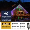 LIDUI-Christmas Outdoor Indoor Lights, 336FT 1000 LED 8 Modes Memory ...