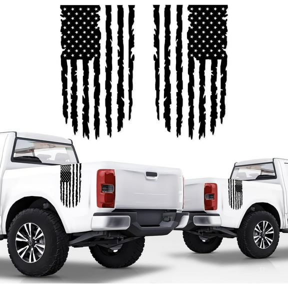 Distressed American Flag Vinyl Decal for Trucks, Cars, and Windows ...