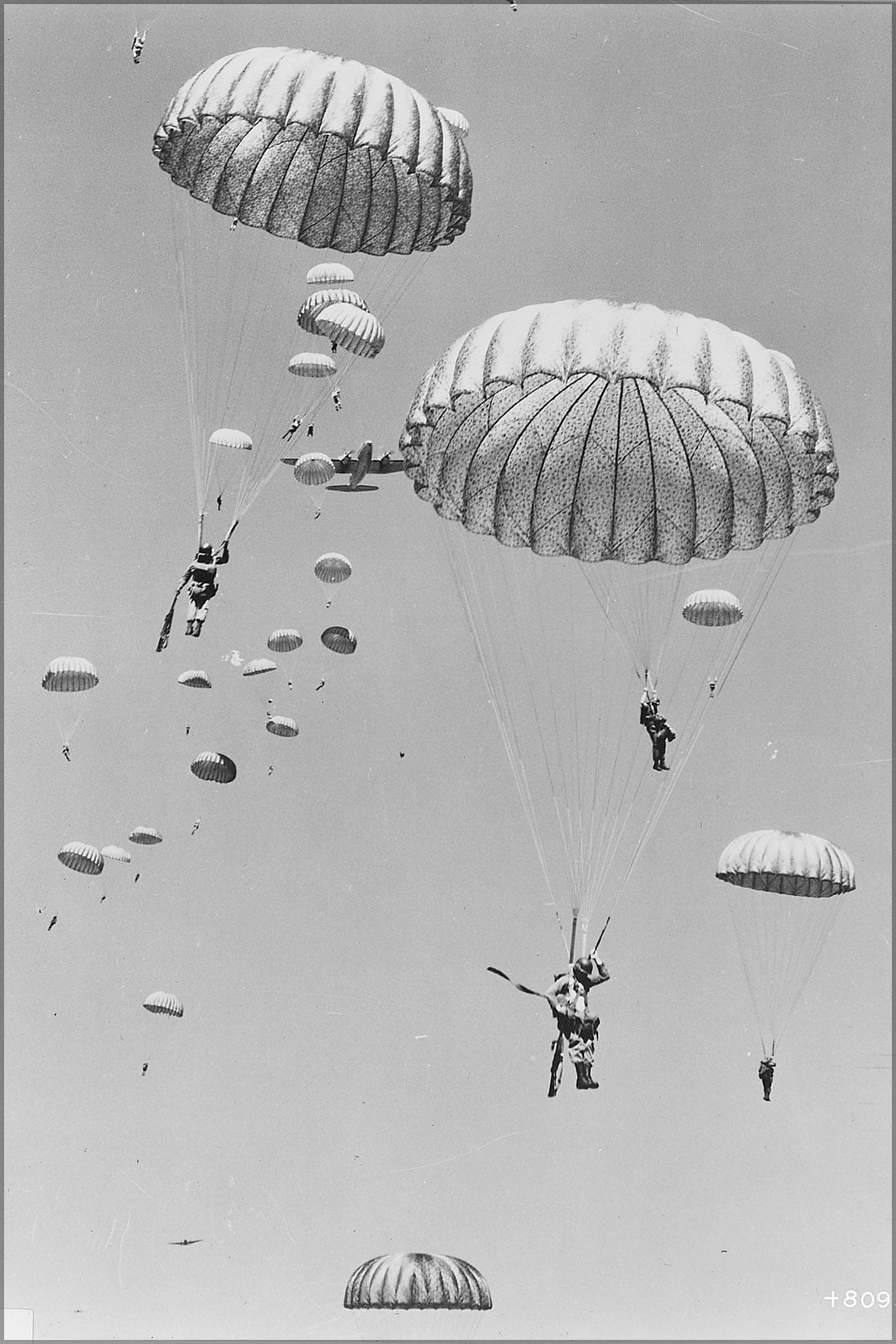 24"x36" Gallery Poster, airborne paratroopers 187th Regimental Combat ...